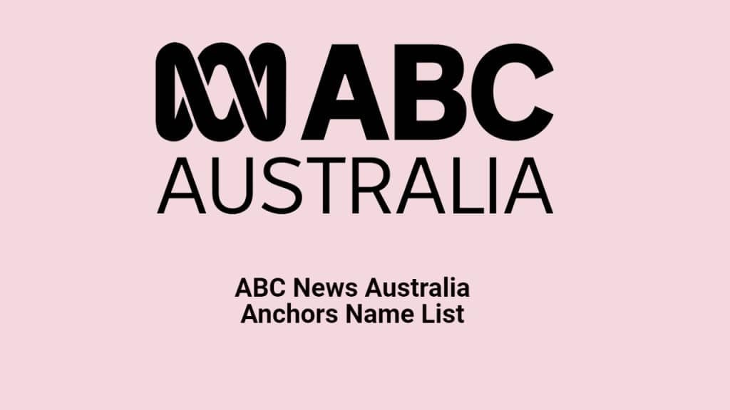 ABC News Australia Anchors Name List - 24Update Net